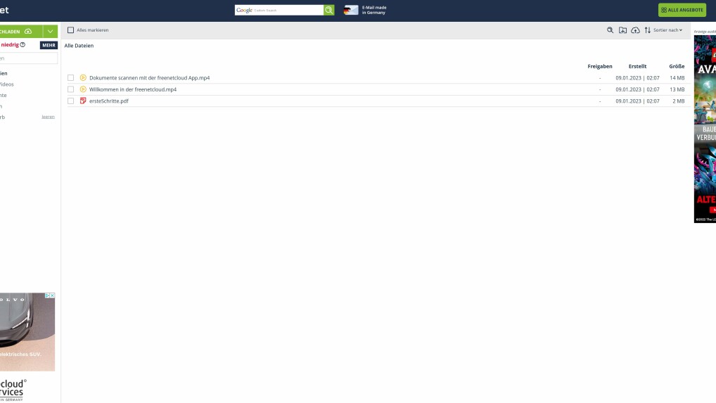 Freenet Mail im Test (2024): Mit Cloud-Speicher, aber ohne viel ...