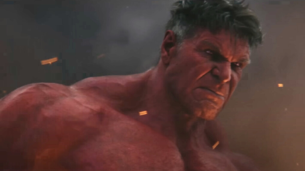 Marvel: Red Hulk aus "Captain America 4" im Vergleich mit dem grünen ...