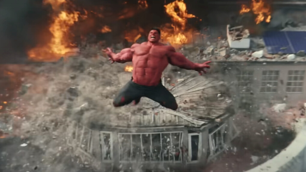 Marvel: Red Hulk aus "Captain America 4" im Vergleich mit dem grünen ...
