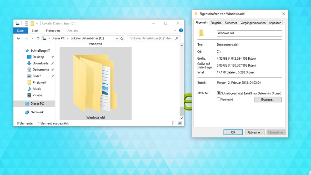 Windows.old: So löscht ihr den Systemordner | NETZWELT