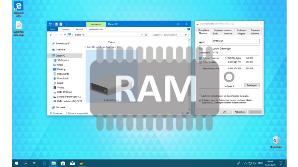 Windows 10: So erstellt ihr eine RAM-Disk | NETZWELT