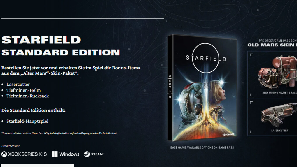 Starfield vorbestellen: Editionen, Boni und Shops im Überblick | NETZWELT