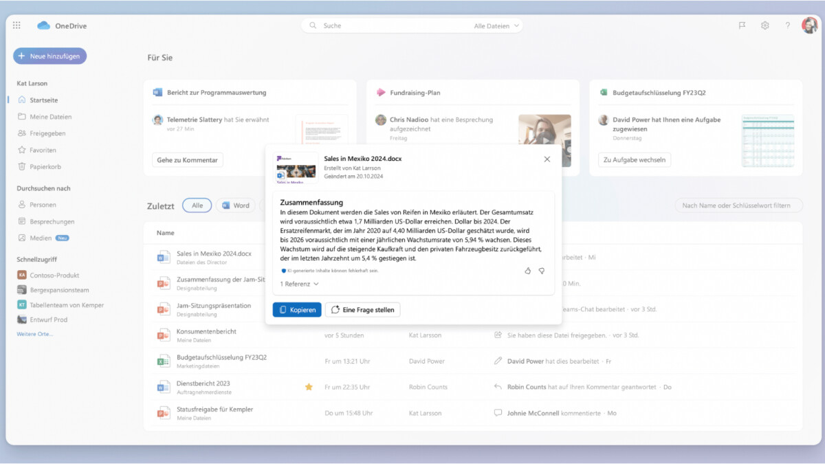 Microsoft OneDrive: So nutzt ihr den KI-Assistenten Copilot | NETZWELT
