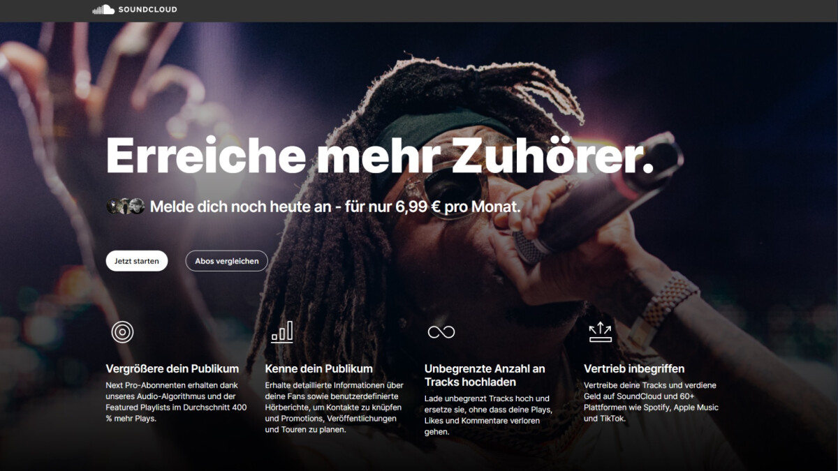 SoundCloud Artist Pro: Premium-Abo für ganz spezielle Musik-Fans - für ...