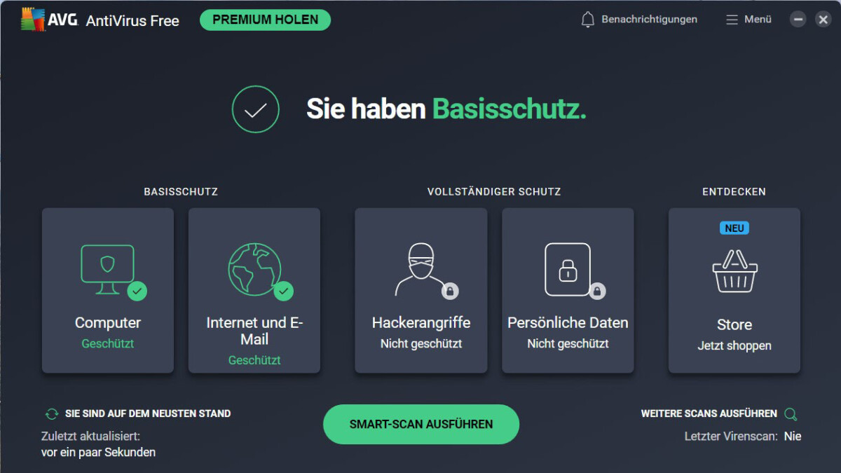 AVG Antivirus Free im Test: Effektives Antivirenprogramm ohne Kosten ...
