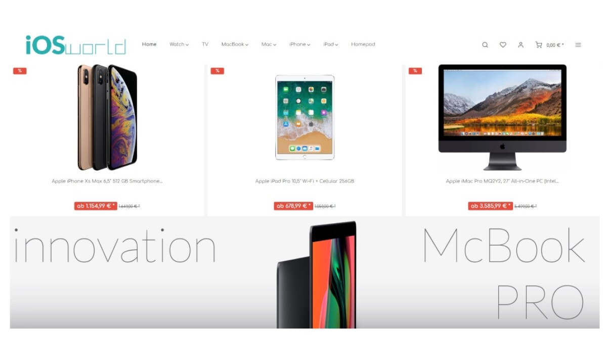 "ios-world.de": Günstige Apple-Technik und iPhones? | NETZWELT