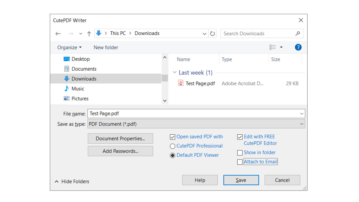 CutePDF Writer - Download | NETZWELT