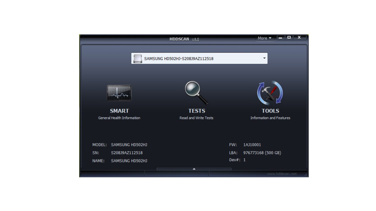 HDDScan - Download | NETZWELT