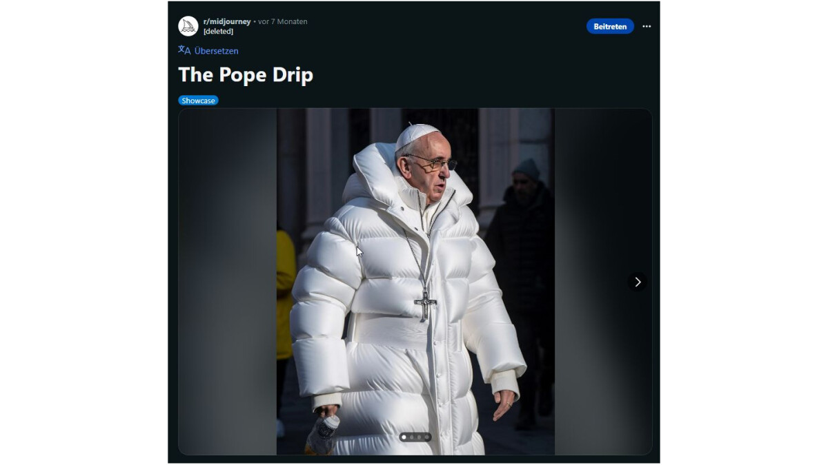 Google: Neues Tool soll Papst mit Daunenjacke enttarnen | NETZWELT