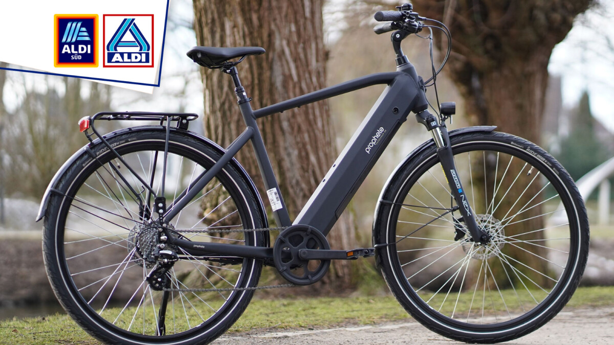 Bis zu 100 Kilometer Reichweite und jetzt weitere 100 Euro billiger: Trekking-E-Bike bei Aldi im ...