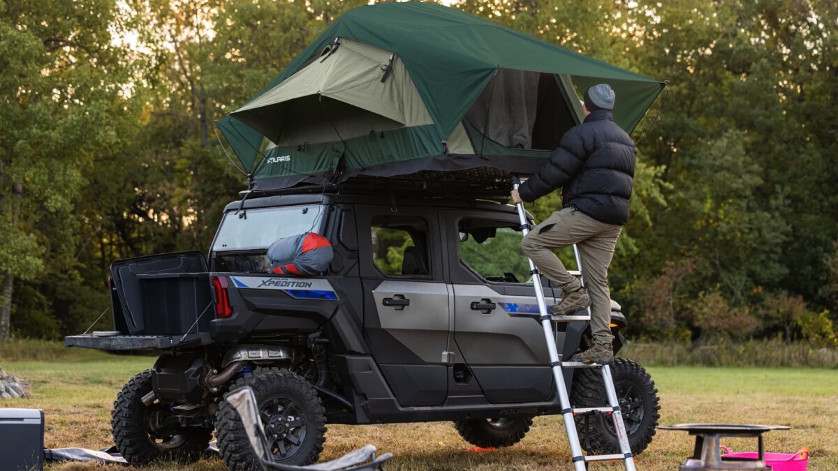 Mischung aus SUV und Quad: Polaris Xpedition mit Dachzelt vorgestellt ...