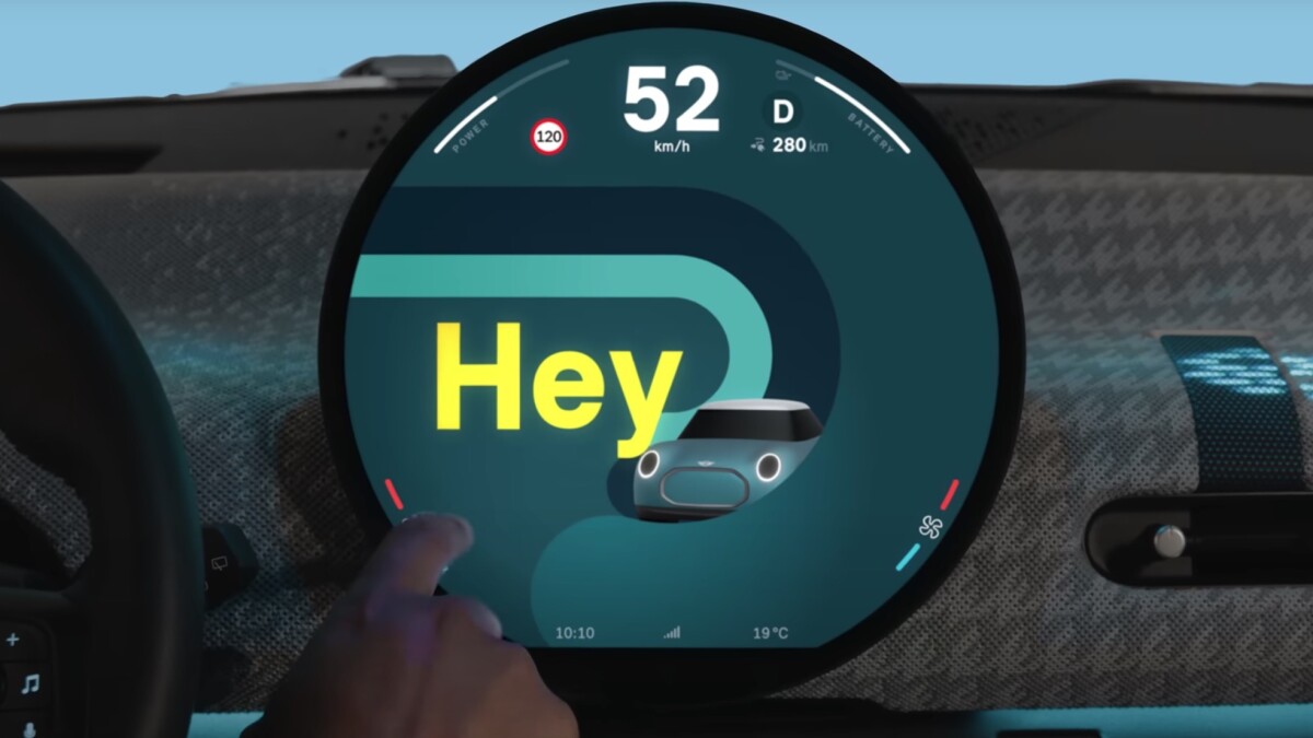 Echter Blickfang: Neuer Mini Cooper hat riesiges, rundes OLED-Display ...