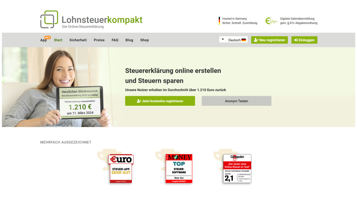 Lohnsteuer Kompakt im Test 2024: Verständlich, aber ausbaufähig | NETZWELT