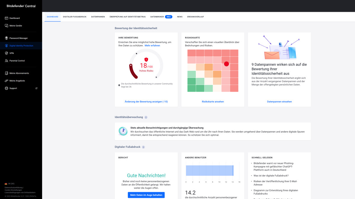 Bitdefender Digital Identity Protection - Download | NETZWELT