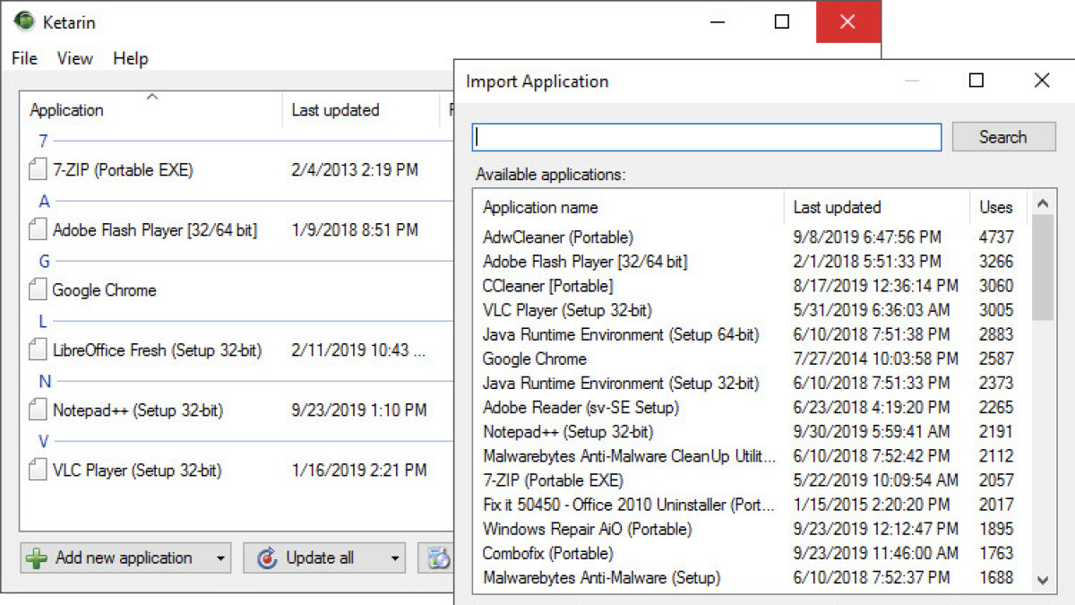 Ketarin - Download | NETZWELT