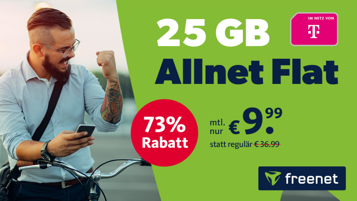 Bester Preis im Telekom-Netz: Allnet-Flat mit 25 GB nur noch wenige Stunden für 10 Euro | NETZWELT