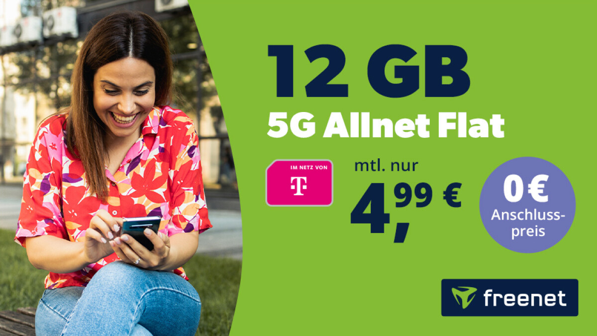 Der beste Grund, ins Telekom-Netz zu wechseln: 12 GB Allnet-Flat für 5 Euro mit Datendepot ...