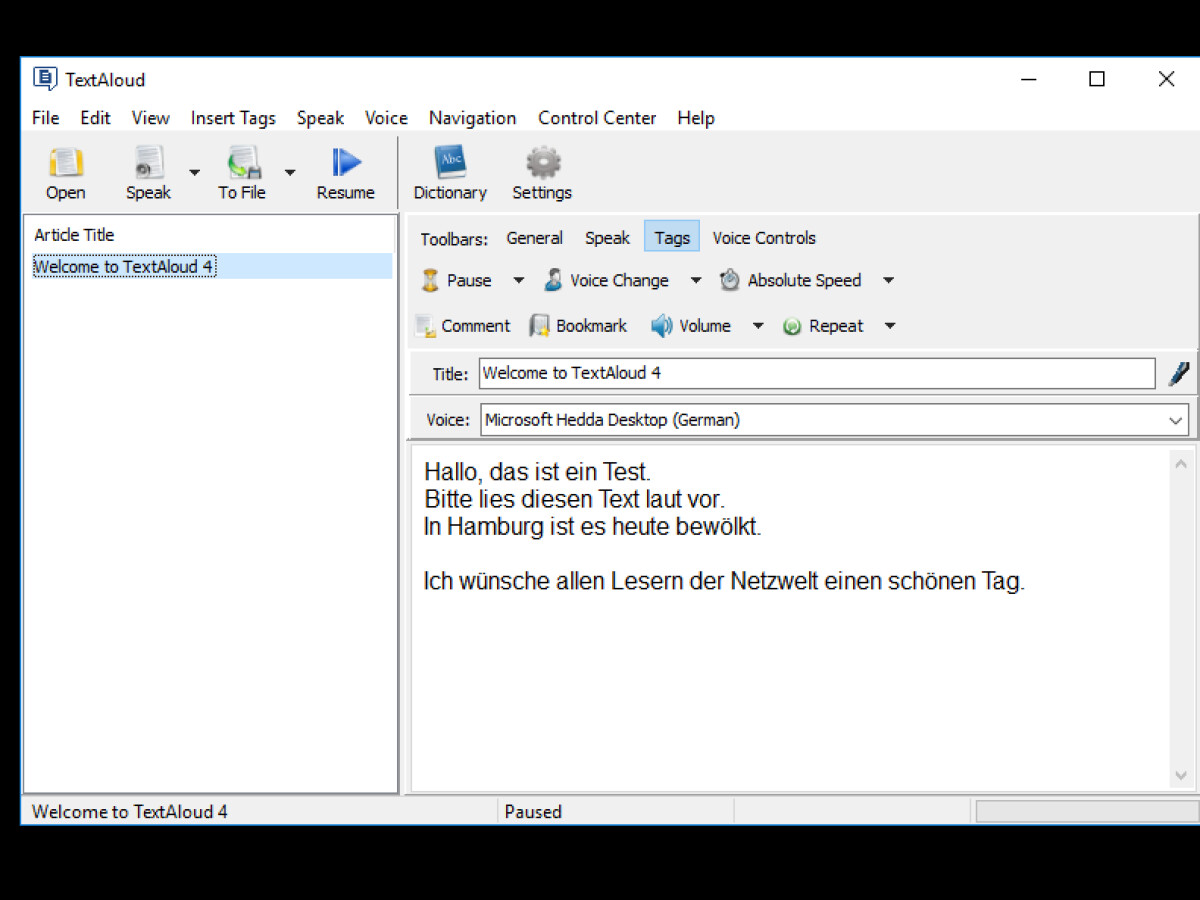 TextAloud 4 - Download | NETZWELT