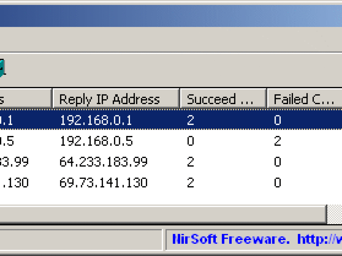 PingInfoView - Download | NETZWELT