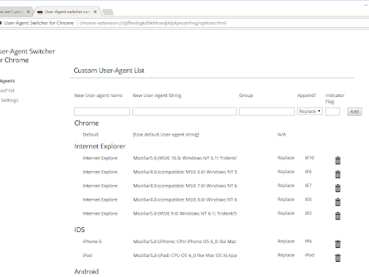User Agent Switcher - Download | NETZWELT