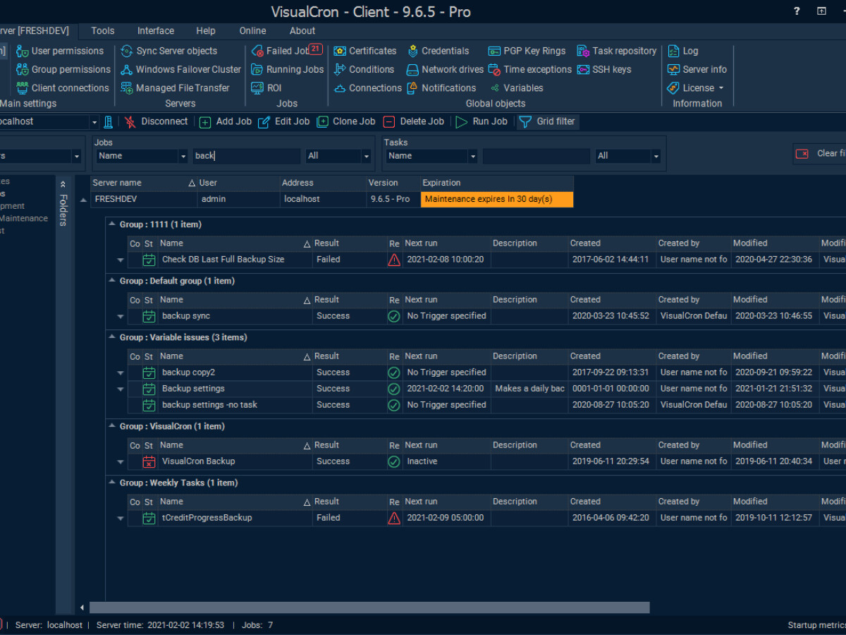 VisualCron - Download | NETZWELT