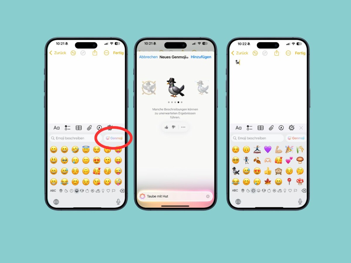 Genmojis erstellen: So nutzt ihr die neuen Apple-Emojis in Deutschland ...