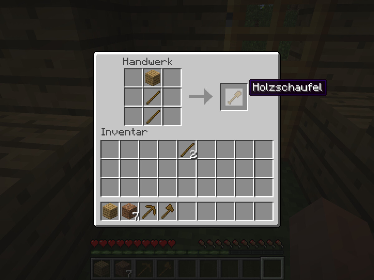 Minecraft Holzaxt