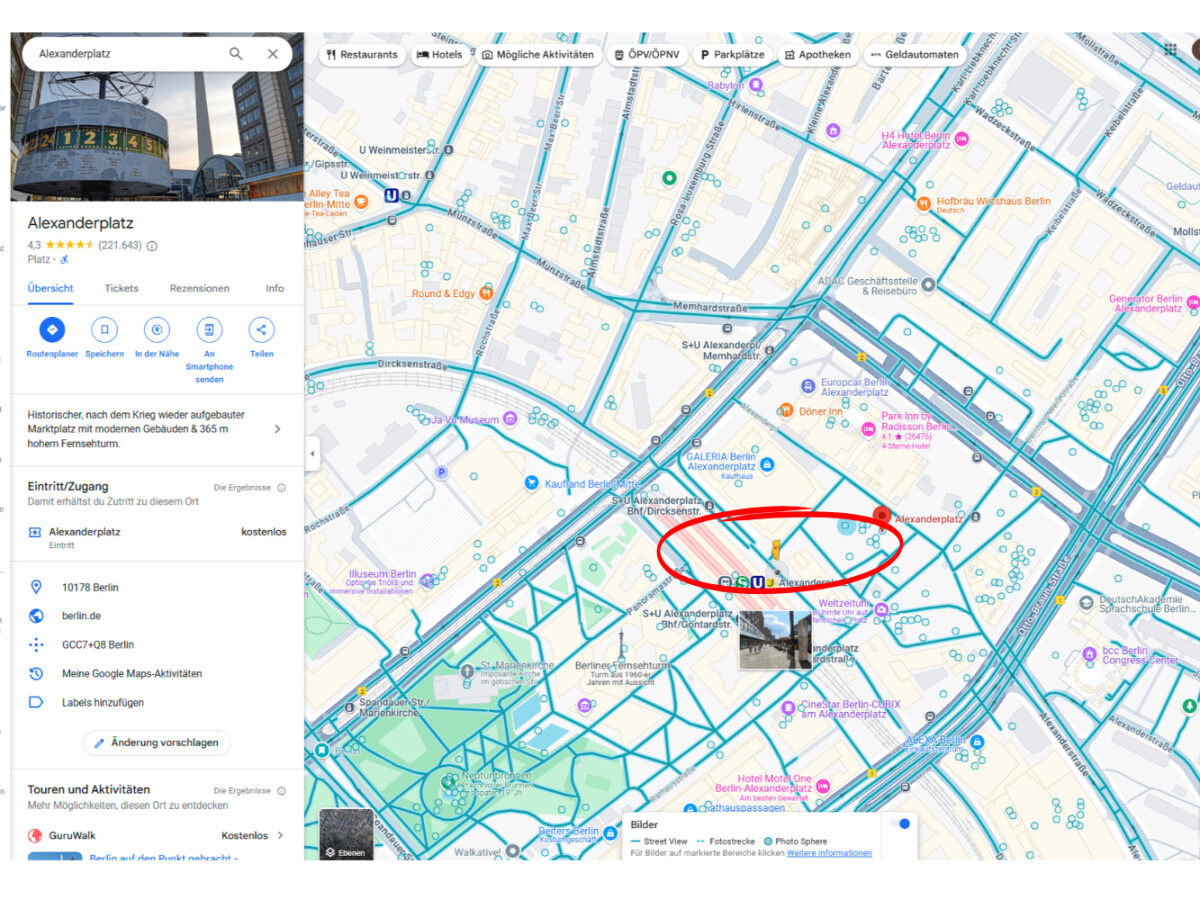 Mapa De Street View Des Google Maps App: Street View Aktivieren So