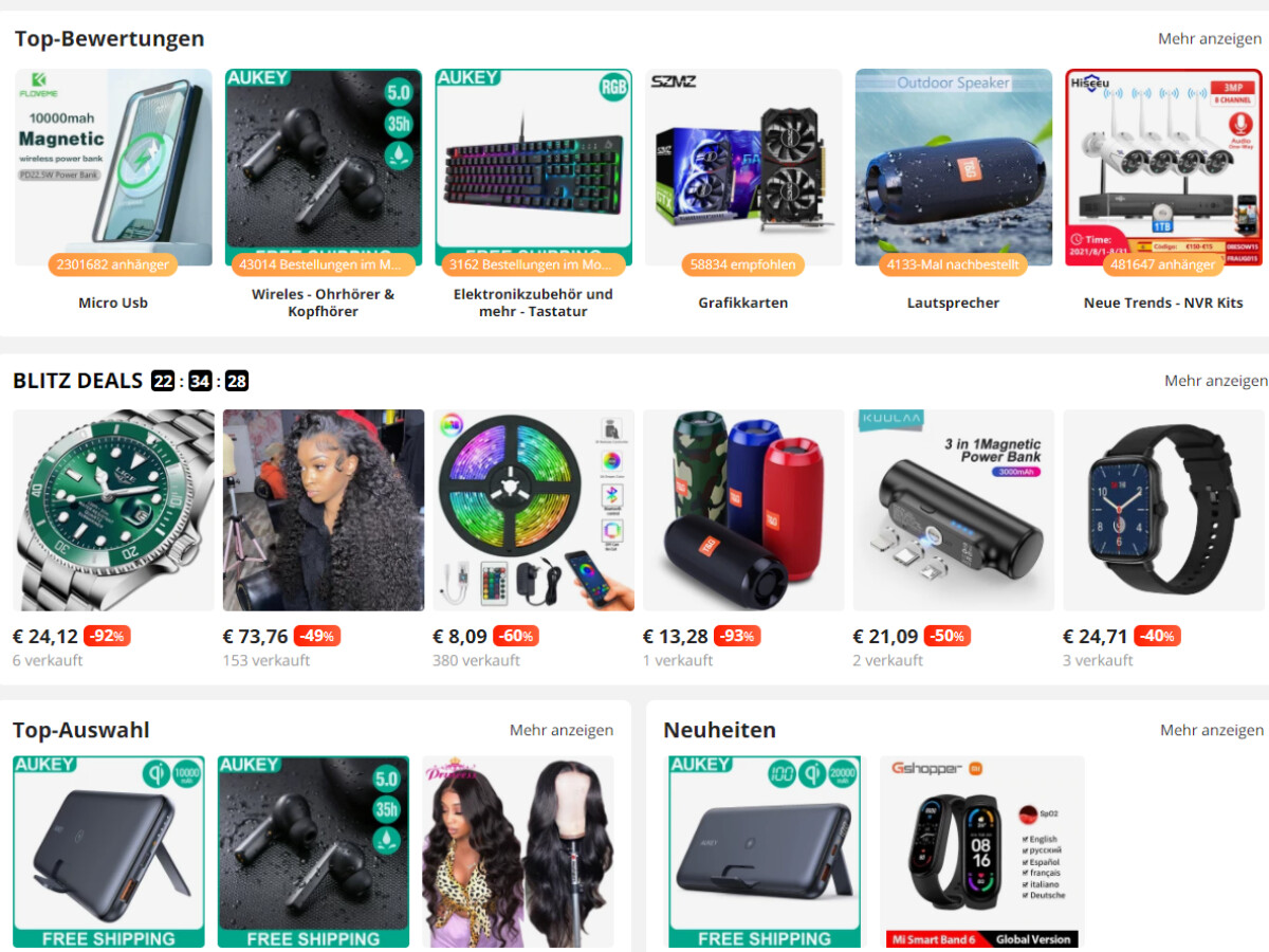 Black Friday bei AliExpress: Die besten Deals zur Black Friday Aktion ...