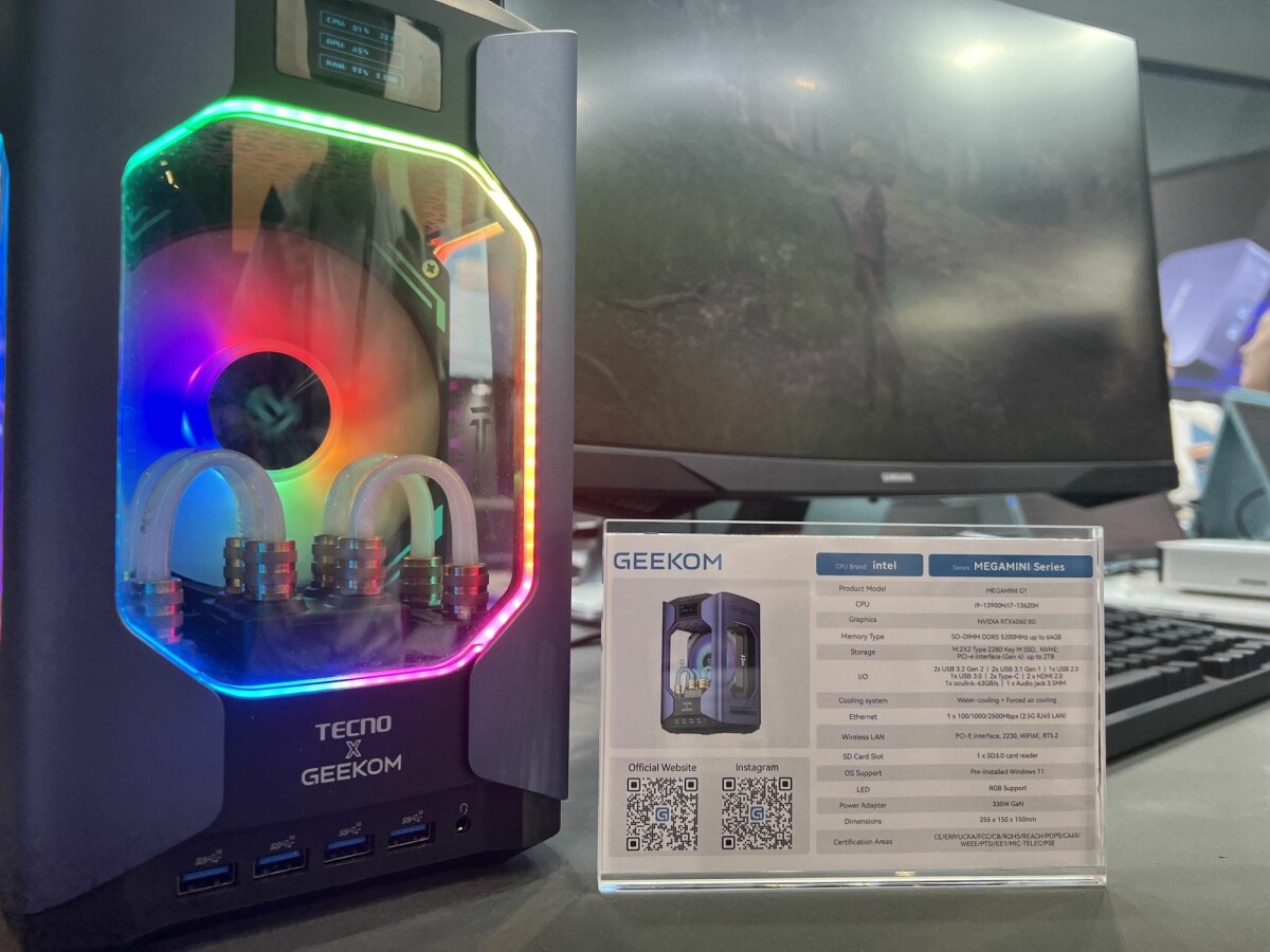 Geekom auf der IFA 2024: Die kleinsten PCs mit KI und wassergekühlt ...