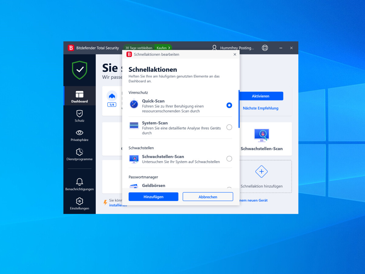 Bitdefender Total Security im Test: Viren-Wächter in digitaler Rüstung ...