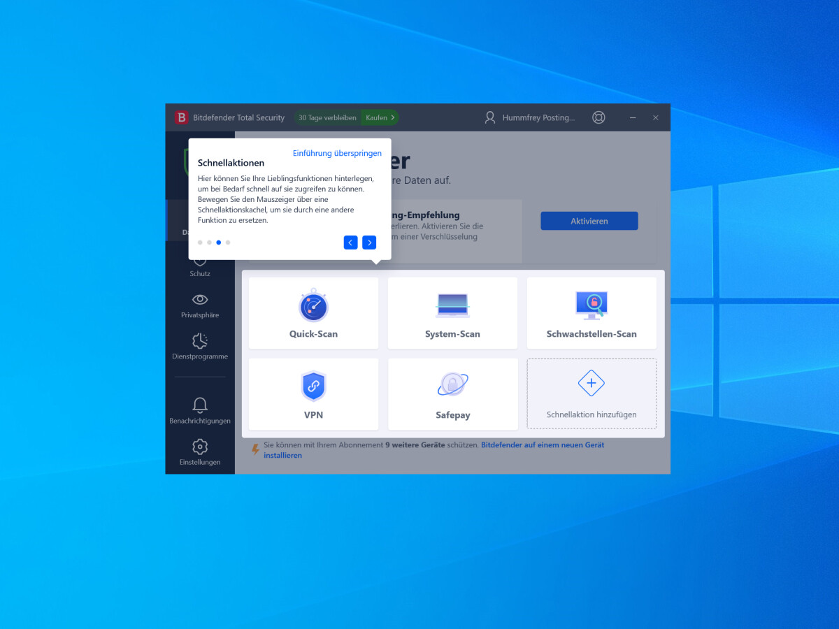 Bitdefender Total Security im Test: Viren-Wächter in digitaler Rüstung ...