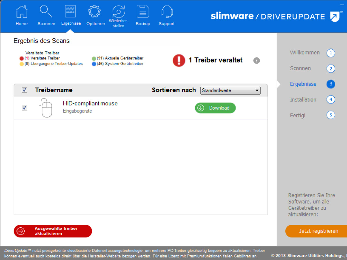 Slimware Driverupdate - Download | NETZWELT