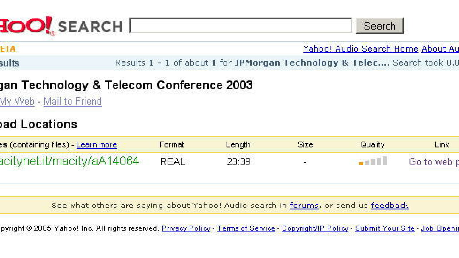 Yahoo Audio Search | NETZWELT