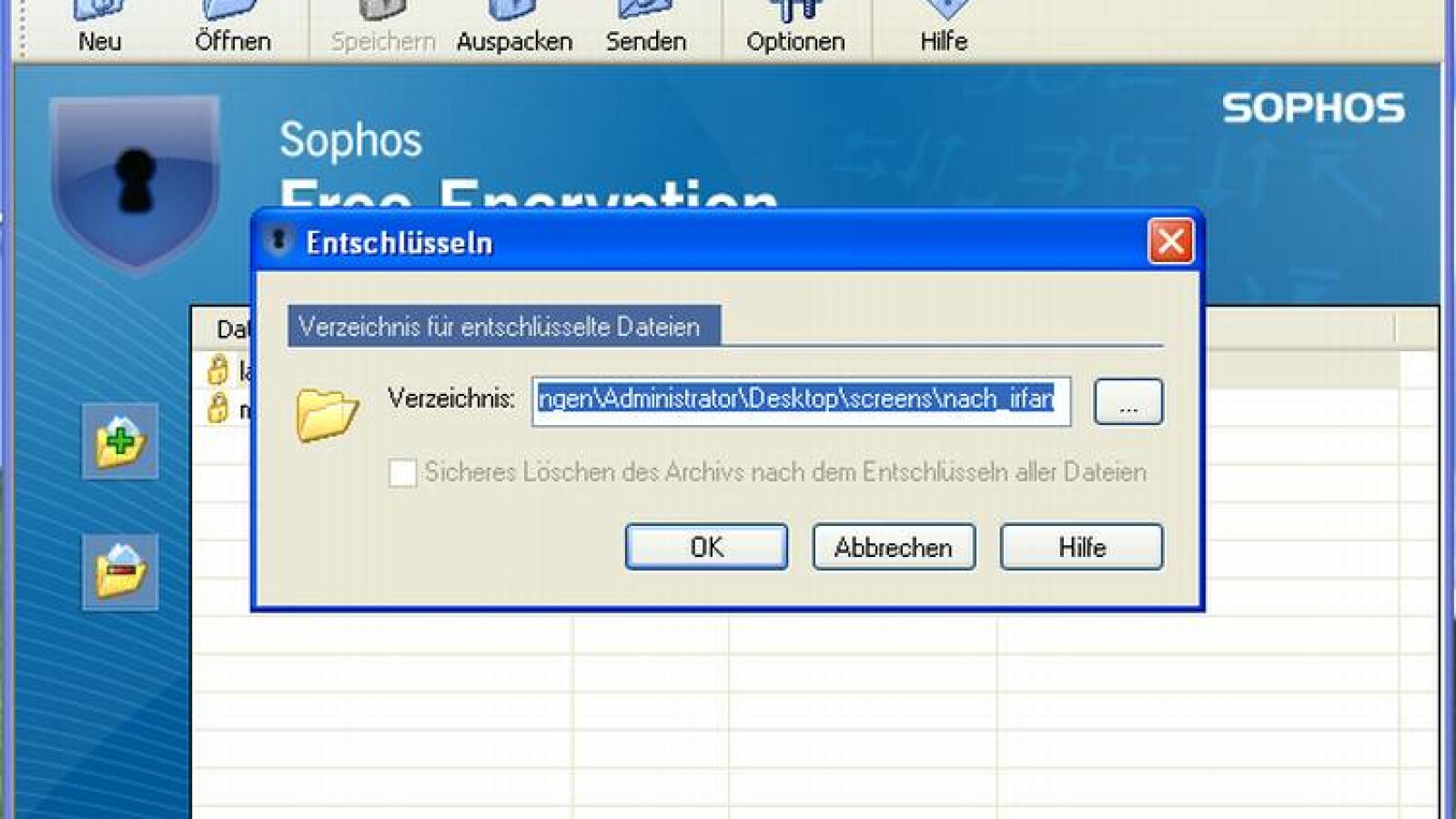 Anleitung: Dateien verschlüsseln mit Sophos Free Encryption (Teil 2 ...