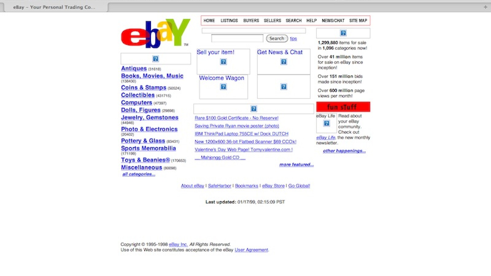Galerie: eBay von 1999 bis in 2010 | NETZWELT