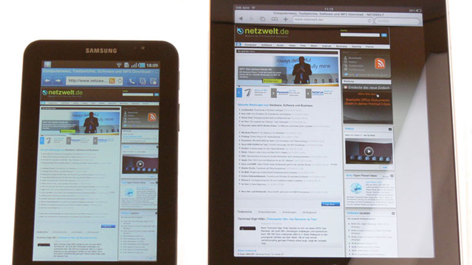 Samsung Galaxy Tab im Test | NETZWELT