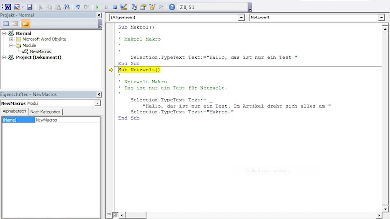 Galerie: Makros in Office | NETZWELT