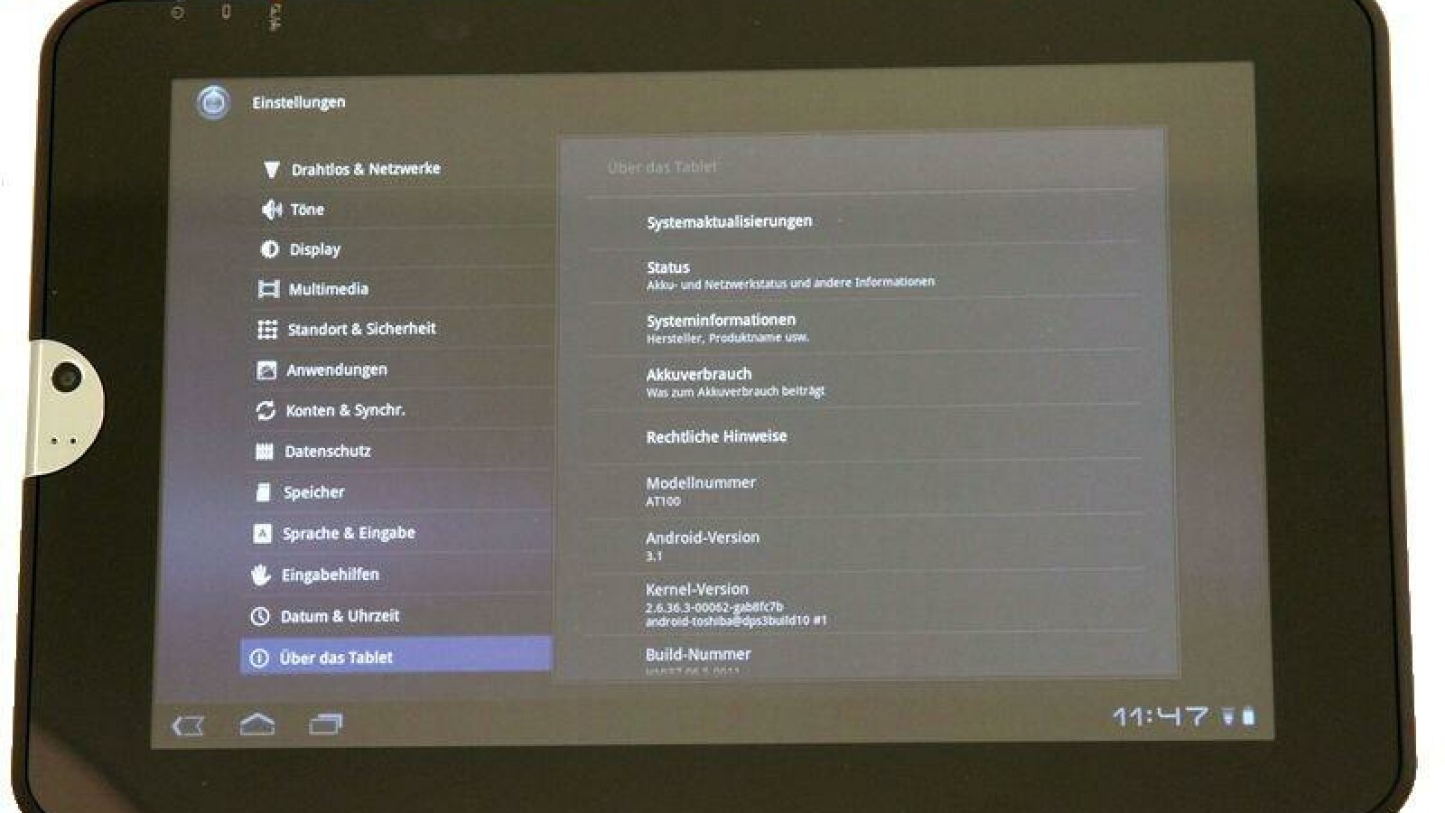 Toshiba AT100 im Test | NETZWELT