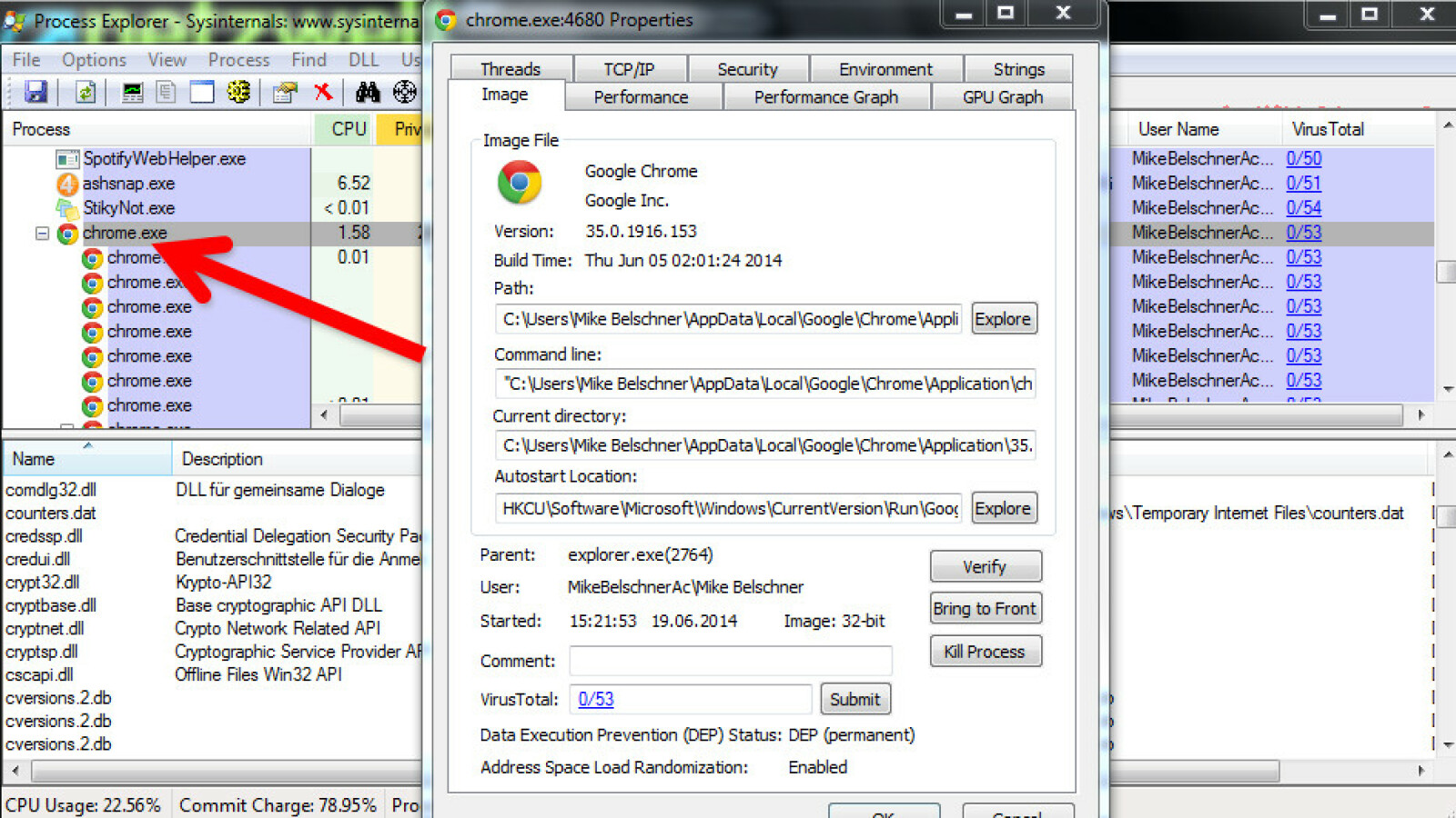 Process Explorer zeigt aktive Prozesse mit vielen Details | NETZWELT