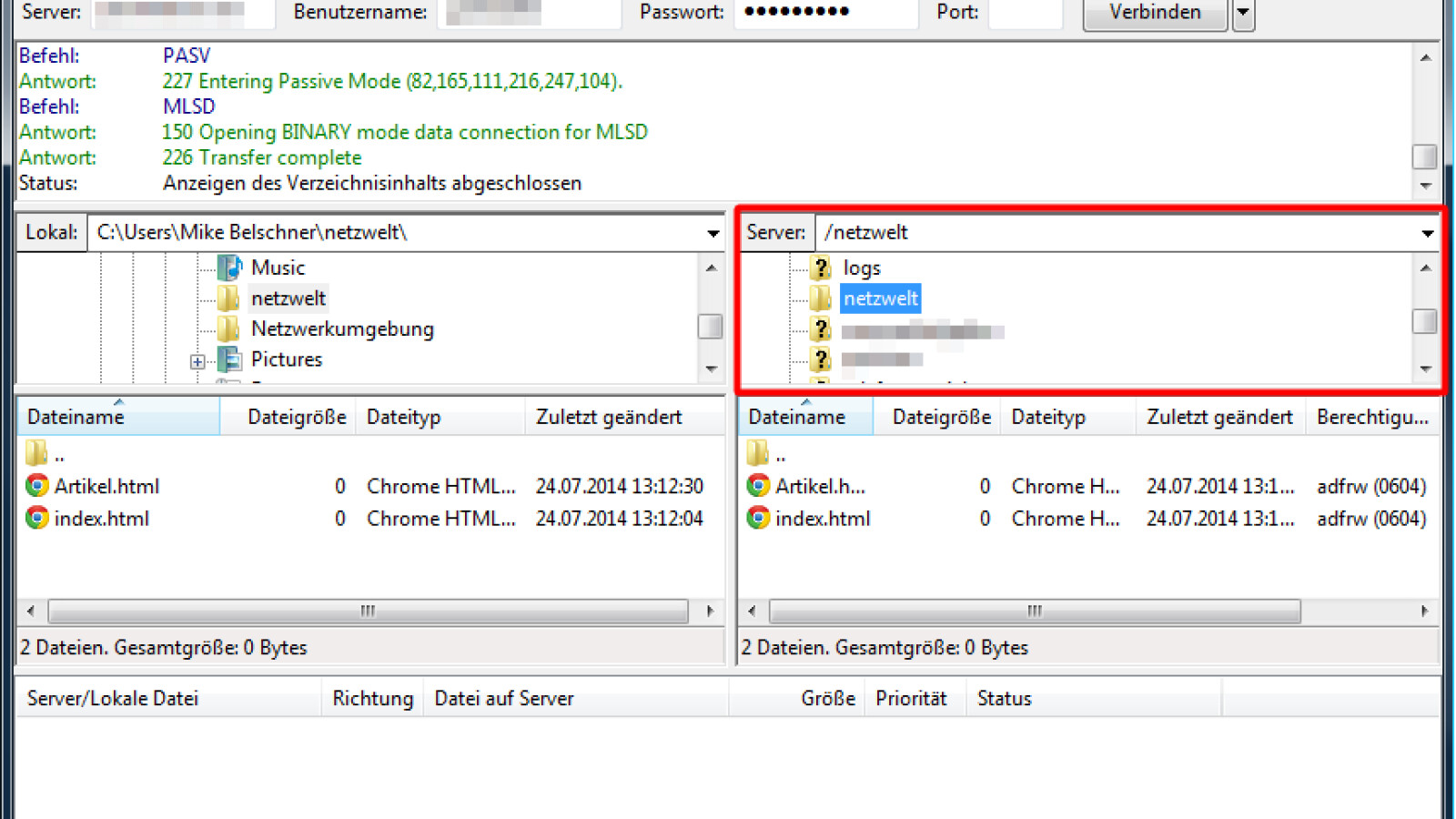 Mit FileZilla Dateien auf einen FTP-Server laden und verwalten | NETZWELT
