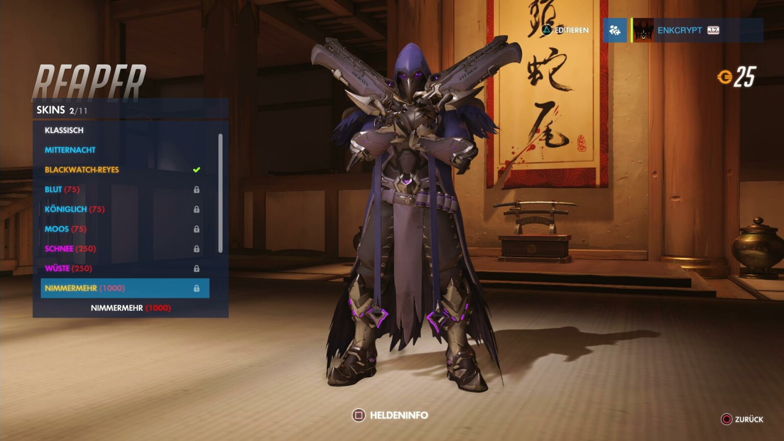 Overwatch: Alle Skins von Reaper | NETZWELT