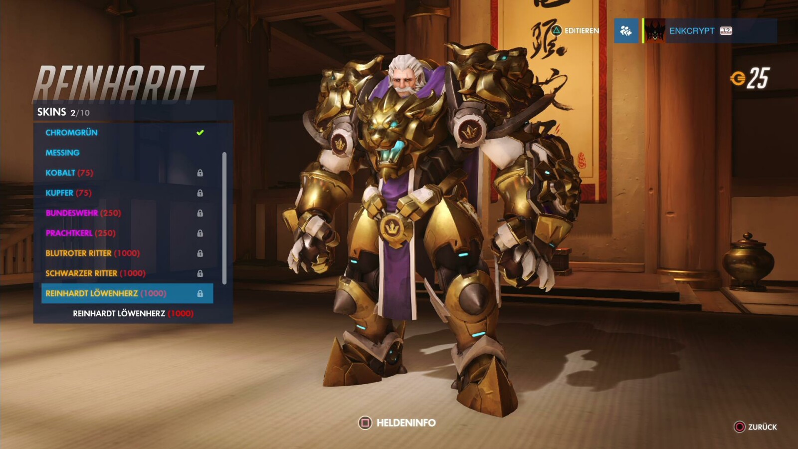 Overwatch: Alle Skins von Reinhardt | NETZWELT