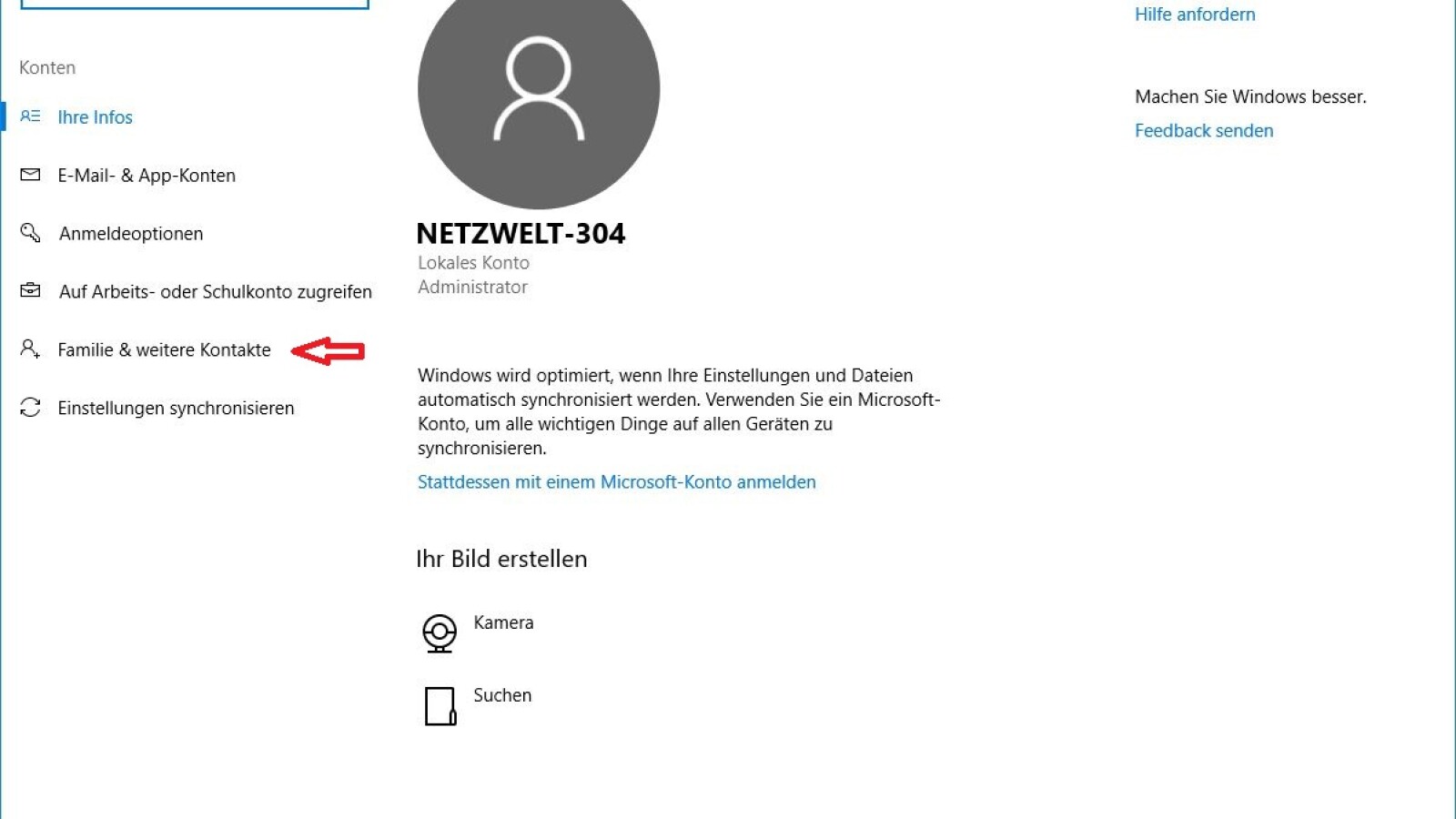 Windows 10: Lokales Benutzerkonto einrichten | NETZWELT