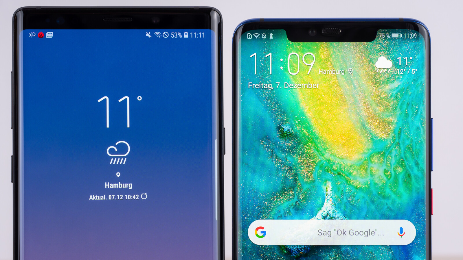 Samsung Galaxy Note 9 und Huawei Mate 20 Pro Vergleich in Bildern | NETZWELT