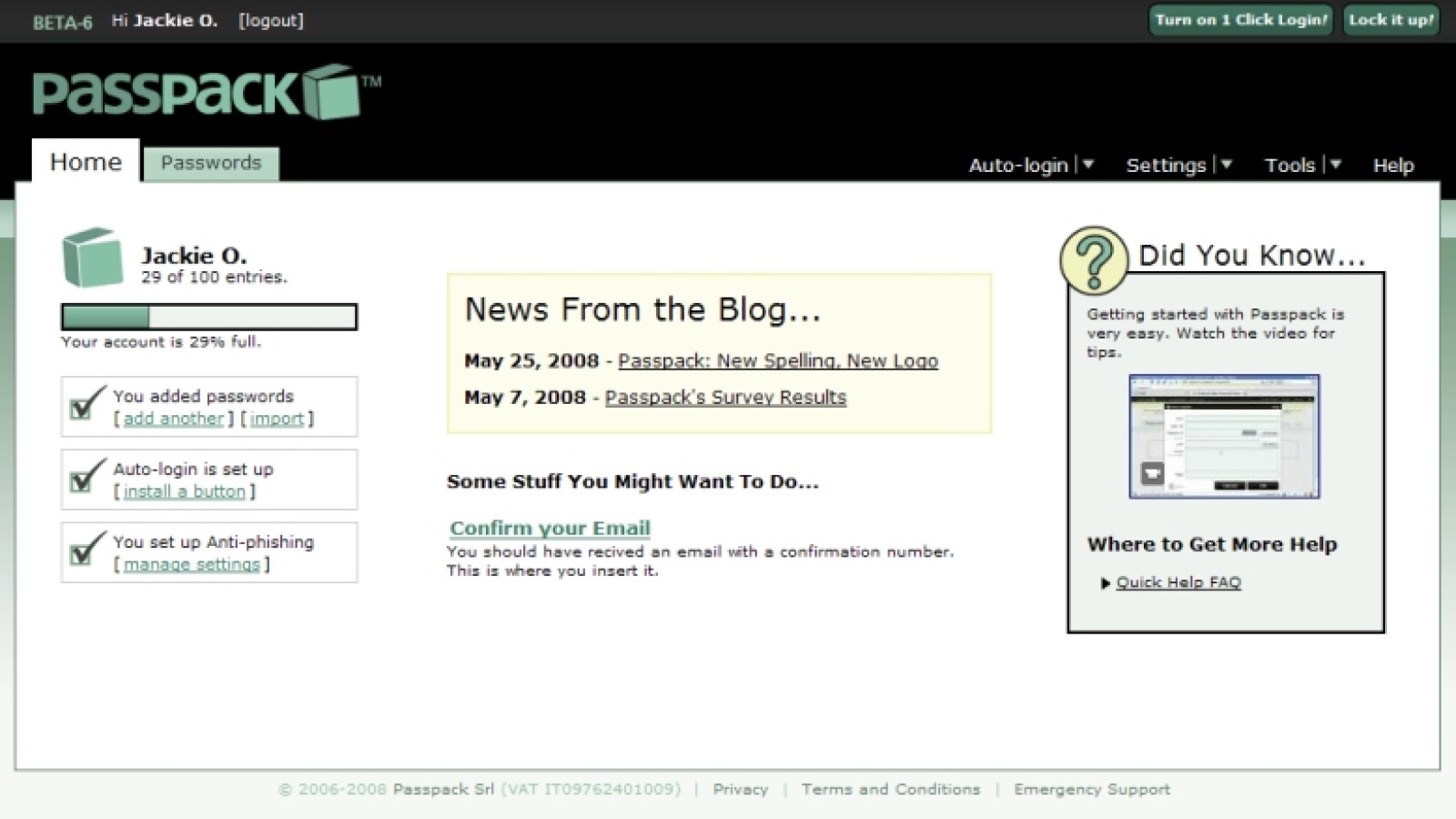 Passpack Screenshots | NETZWELT