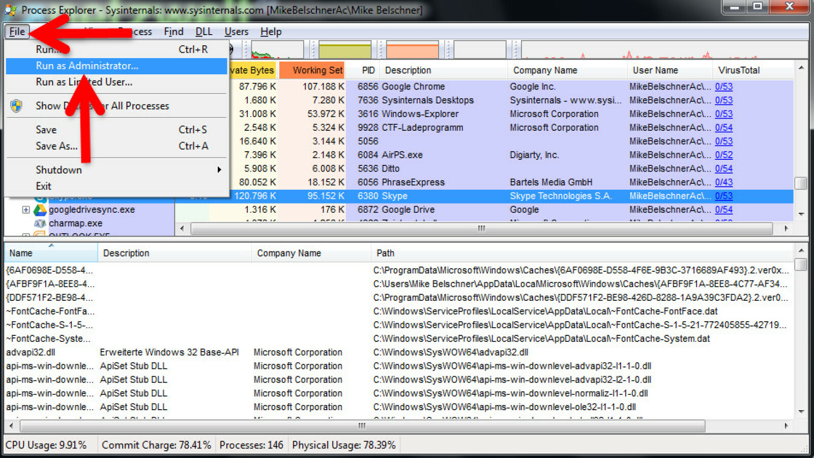Process Explorer zeigt aktive Prozesse mit vielen Details | NETZWELT