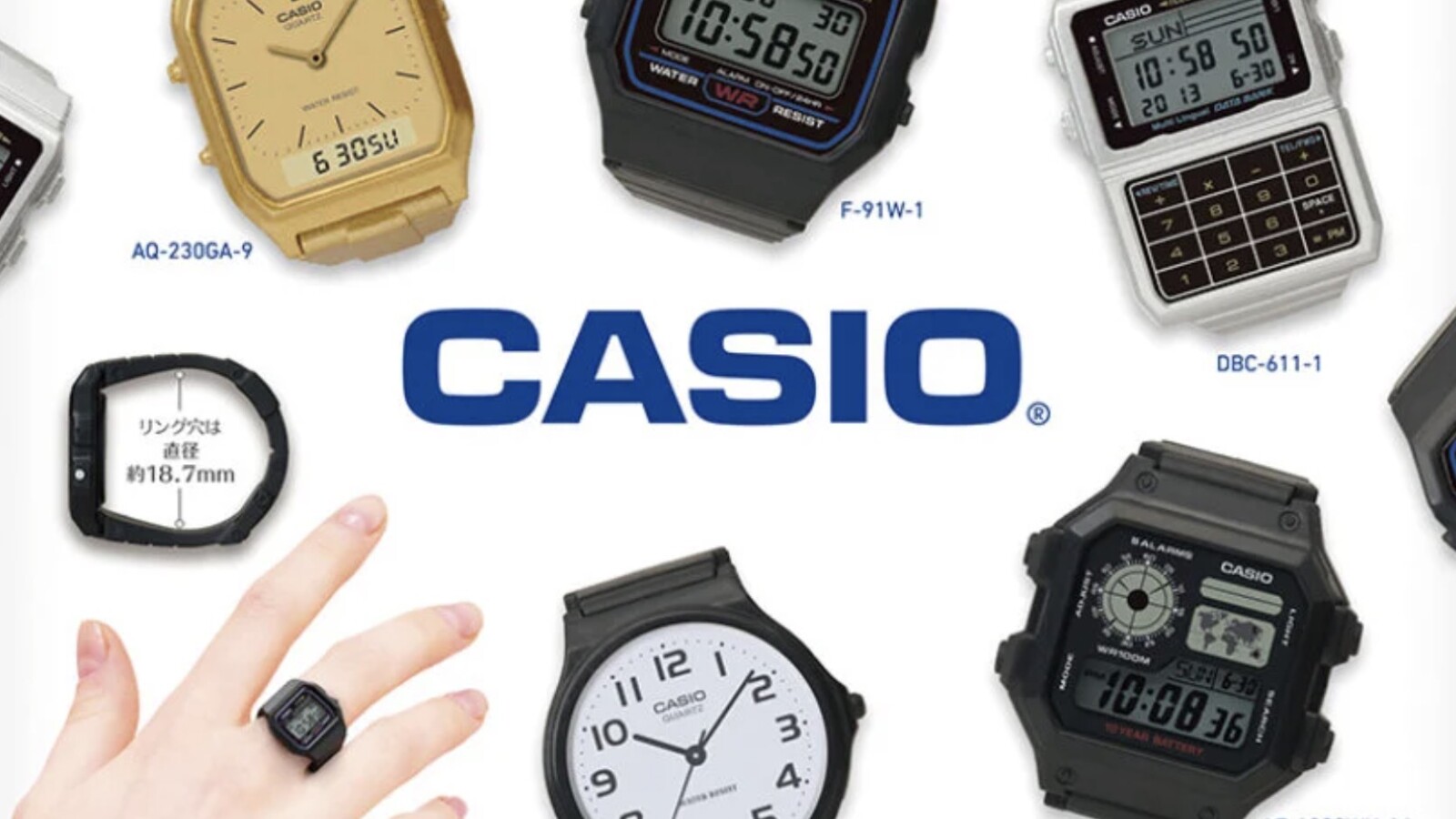 Modelle der Casion Watch Ring Collection | NETZWELT