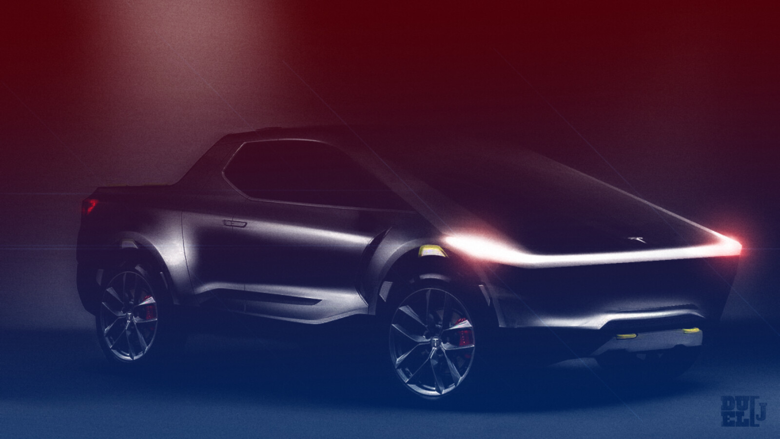 Neues Tesla Model P: Bild vom E-Pick-up im Blade Runner-Design | NETZWELT