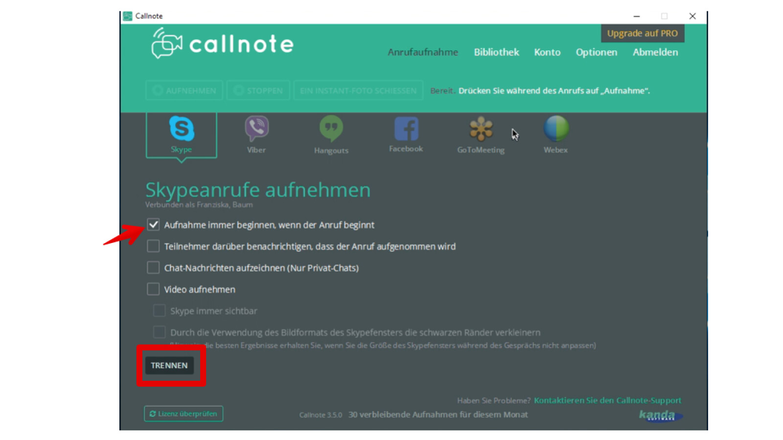 Video Call Recorder (Callnote) installieren und Videoanruf aufzeichnen ...